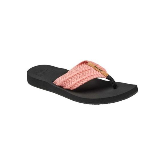 Reef | Shoes | Reef Womens Black Woven Logo Round Toe Platform Slip On ...